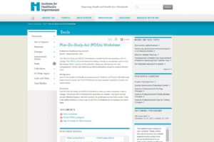 IHI Plan Do Study Act (PDSA) Worksheet - Team-Based Care BC